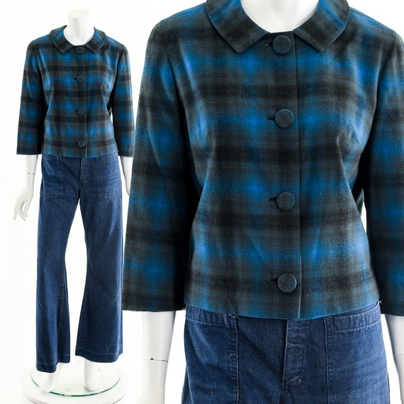 Rare Pendleton Coat,Peter Pan Plaid Jacket,Rare Vinta… - Gem