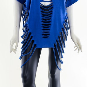 Blue Distressed Deadstock 80s Oversize Tee - Etsy