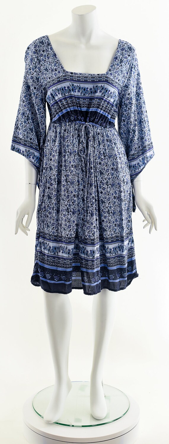 Deep Blue Baby Doll Dress at Mark Cristobal blog