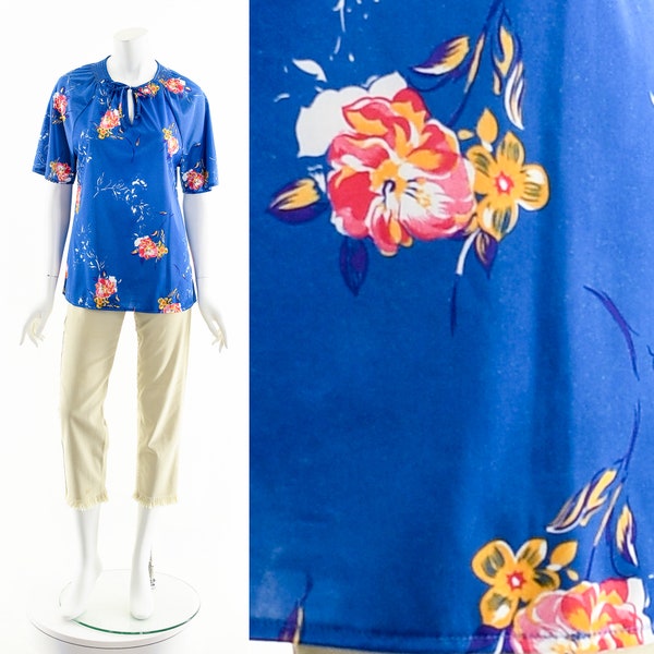 Royal Blue Flower Top - Etsy