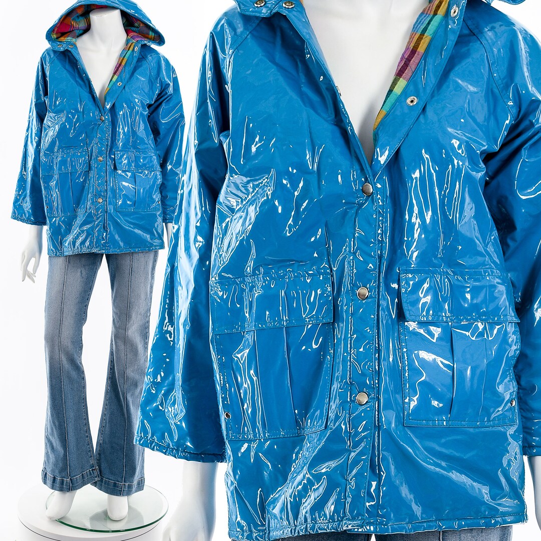 Teal Rainbow Rain Mac Welly Rain Jacket - Etsy