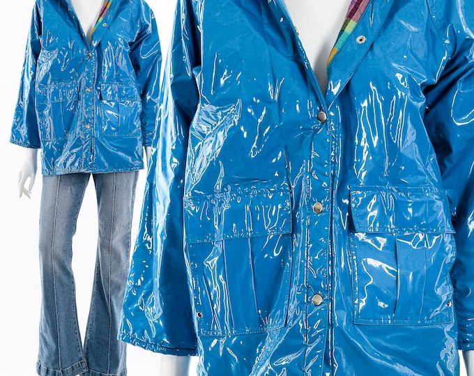 Teal Rainbow Rain Mac Welly Rain Jacket - Etsy