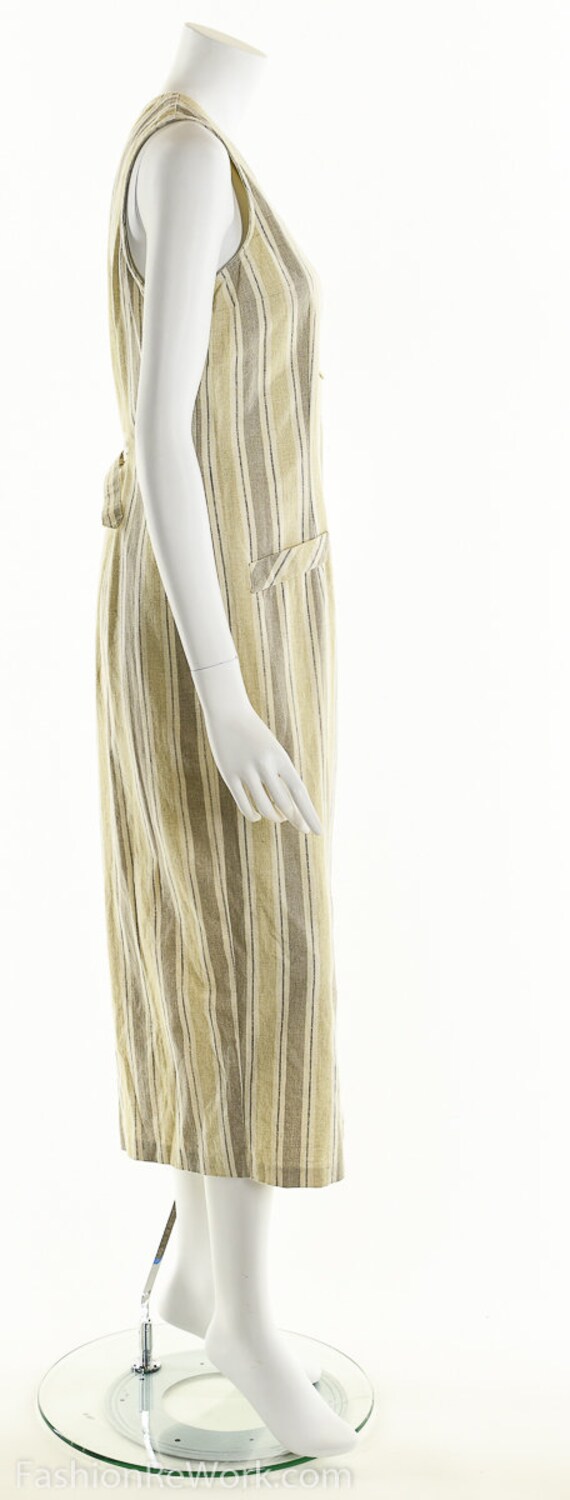 90s Linen Dress - Gem