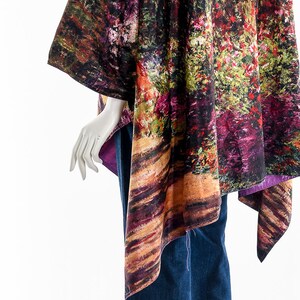 Monet Artists Garden Reversible Rain Jacket Windbreaker - Etsy