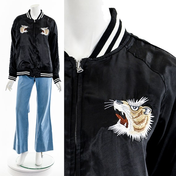 Vintage Tiger Sukajan Jacket Japanese Souvenir Jacket - Gem
