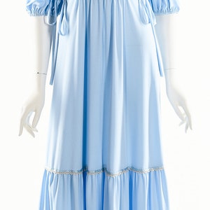 Blue Prairie Dress,victorian Style Dress,peasant Boho Dress,bohemian ...