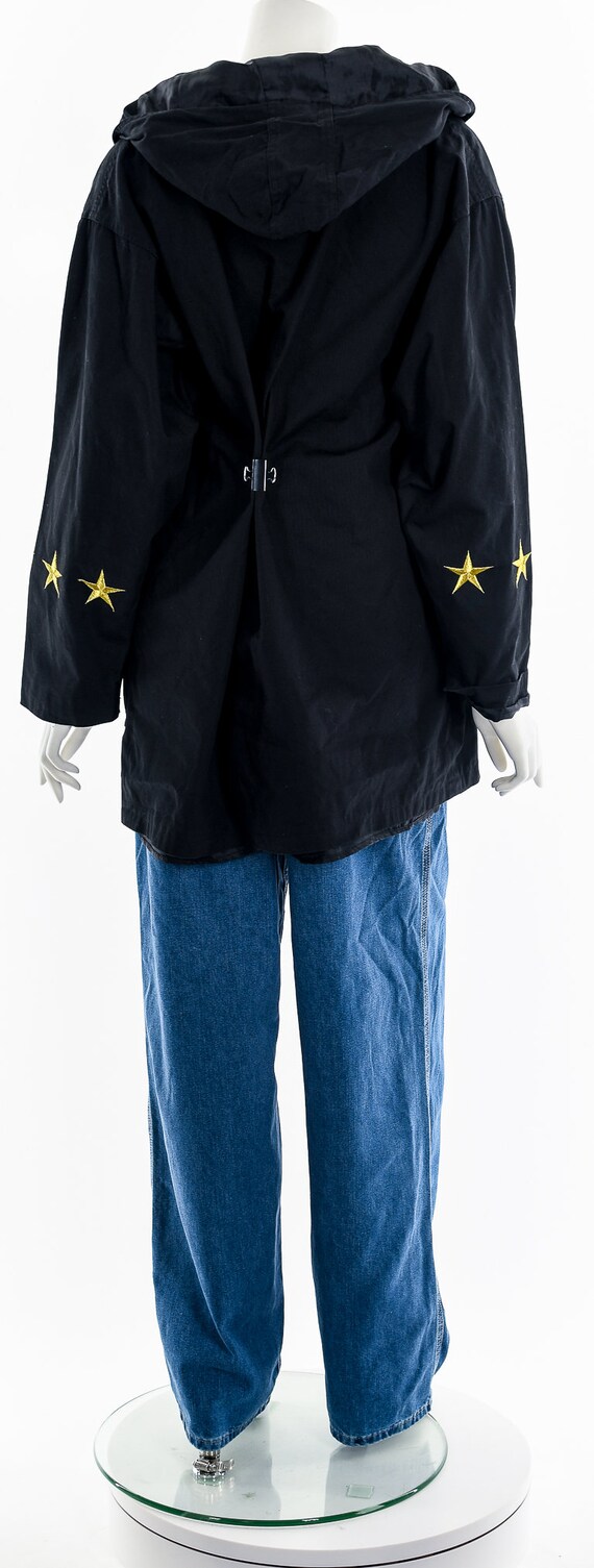 Black Gold Star Hoodie Jacket - Gem