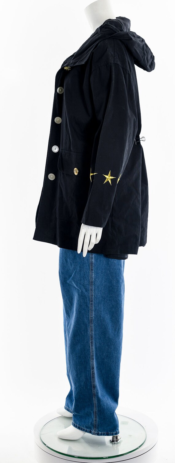 Black Gold Star Hoodie Jacket - Gem