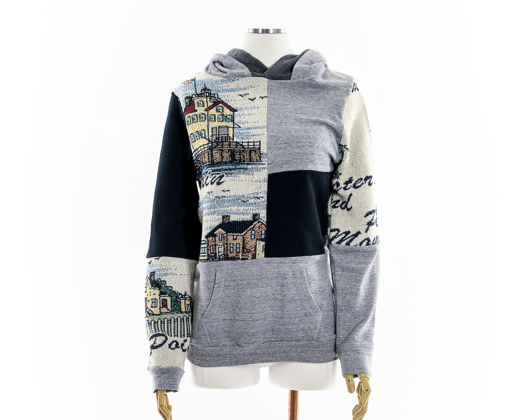 Fashion Rework Michigan Lighthouses Tapestry Blanket Hoodie - Etsy