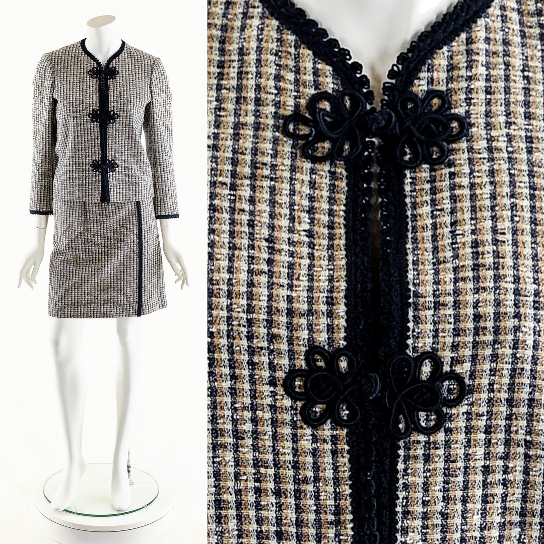 Gingham Matching Settweed Gingham Dress Setvintage 60s - Etsy