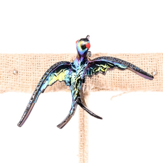 iridescent blue bird sparrow - Gem