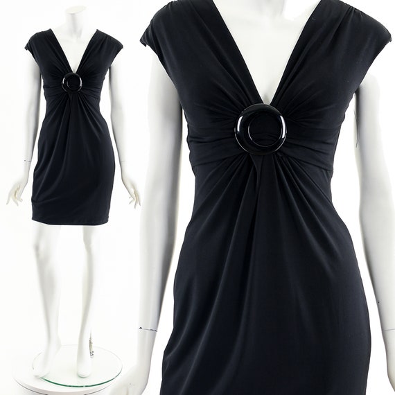2000's Black Cocktail Dress, Y2K Sexy LBD - Gem