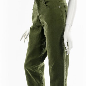 Olive Green High Waist Jeans - Etsy