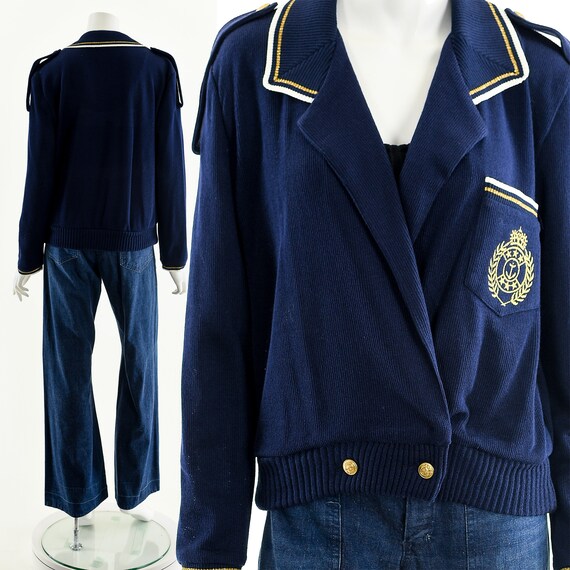 Navy Blue Nautical Jacket - Gem