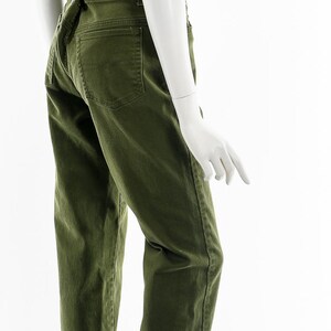 Olive Green High Waist Jeans - Etsy