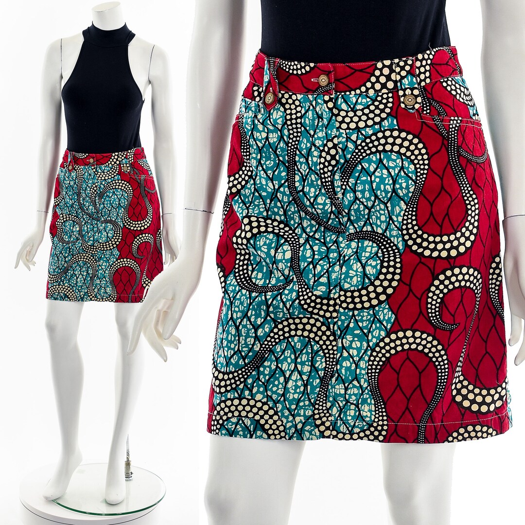 Octopus + Scales Print A-line Skirt - Etsy