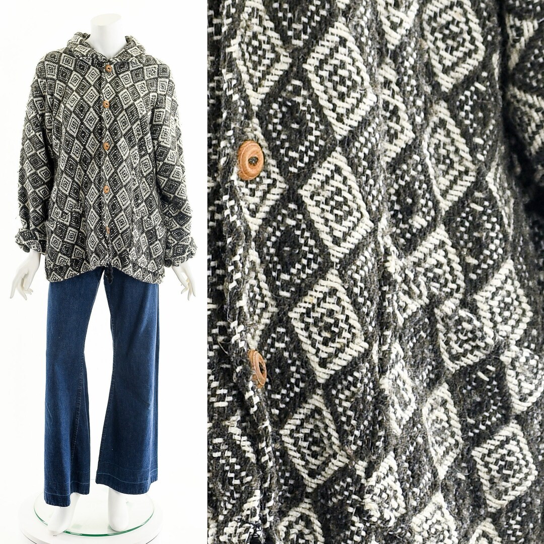 Diamond Alpaca Wool Duster Cardigan - Etsy