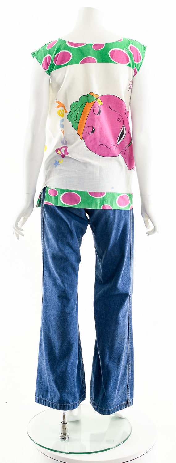 cartoon barney tunic dress,vintage barney shirt,kids … - Gem