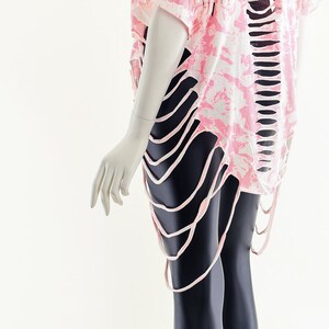 Pink Marbled 80s Custom Ripped Tee - Etsy