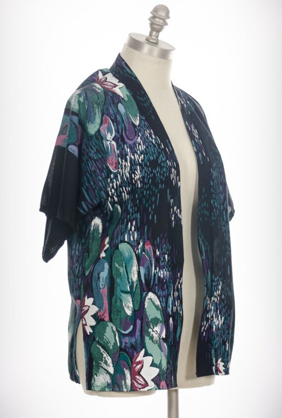 Water Lilies Kimono Monet Art Print Jacket Impression… - Gem