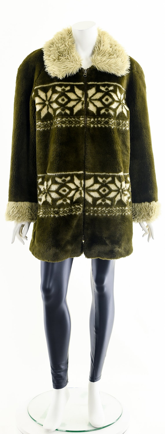 Fuzzy Sherpa Teddy Jacket, 90s - Gem