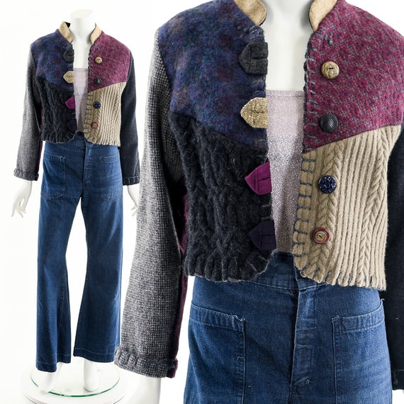 Colorblock Tweed Jacket - Gem