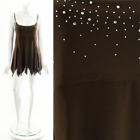 brown club Y2K dress,dance,nightout,clubkid,2000s,jag… - Gem