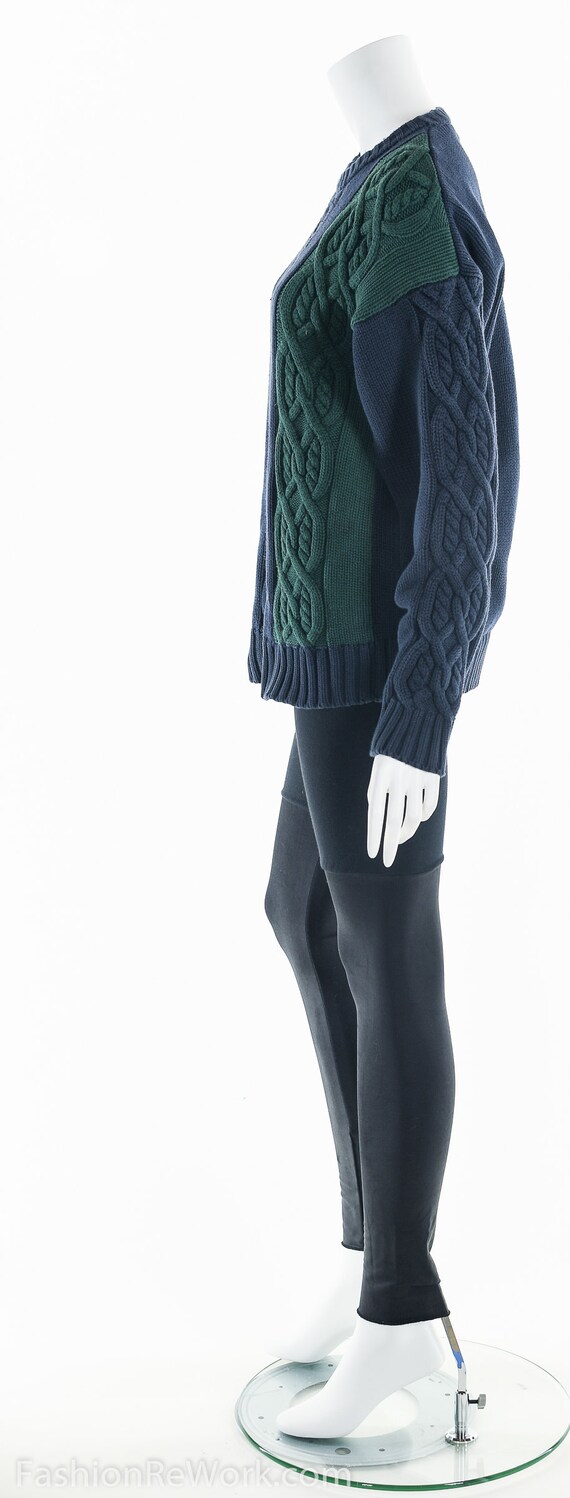 90s Cable Knit Sweater, Fresh Prince Preppy Sweater, - Gem