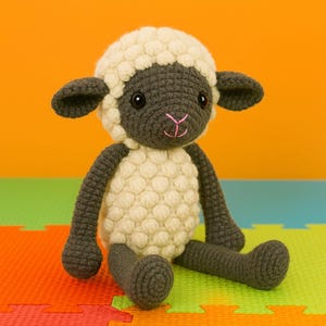 Bobble Sheep Crochet Pattern – Amigurumi Lamb PDF | Soft Plush Toy DIY ...