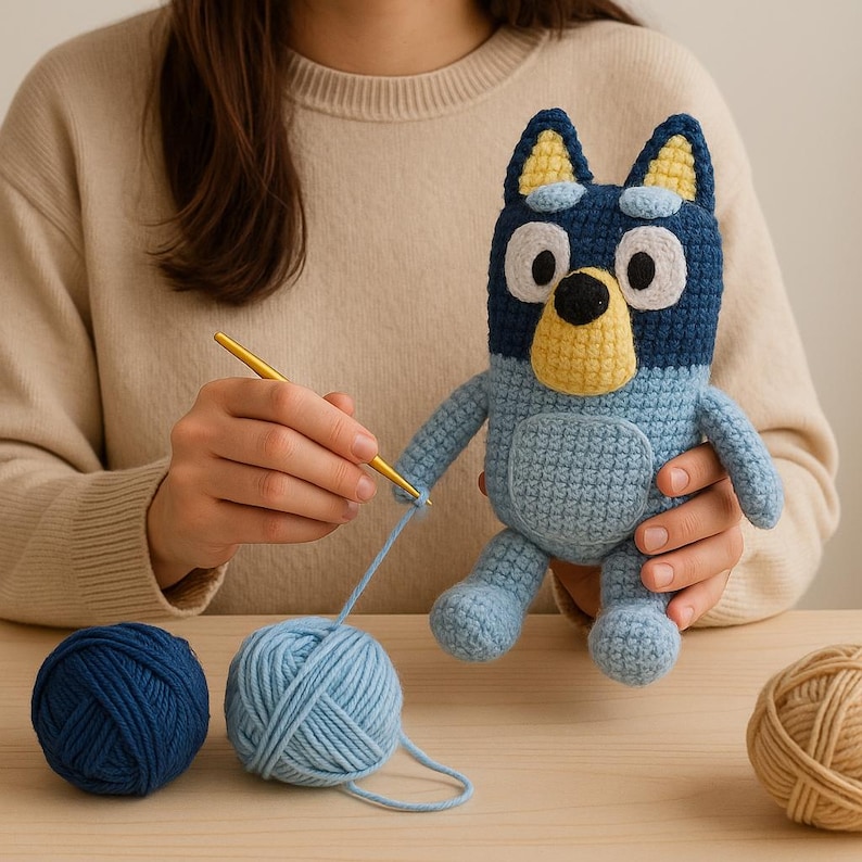 Bluey Crochet Pattern: Amigurumi PDF Download - Easy Plush Toy - Etsy