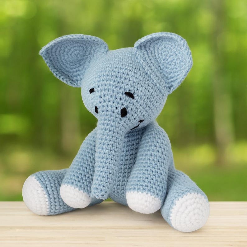 Elephant Crochet Pattern – Amigurumi PDF Tutorial for Beginners - Etsy
