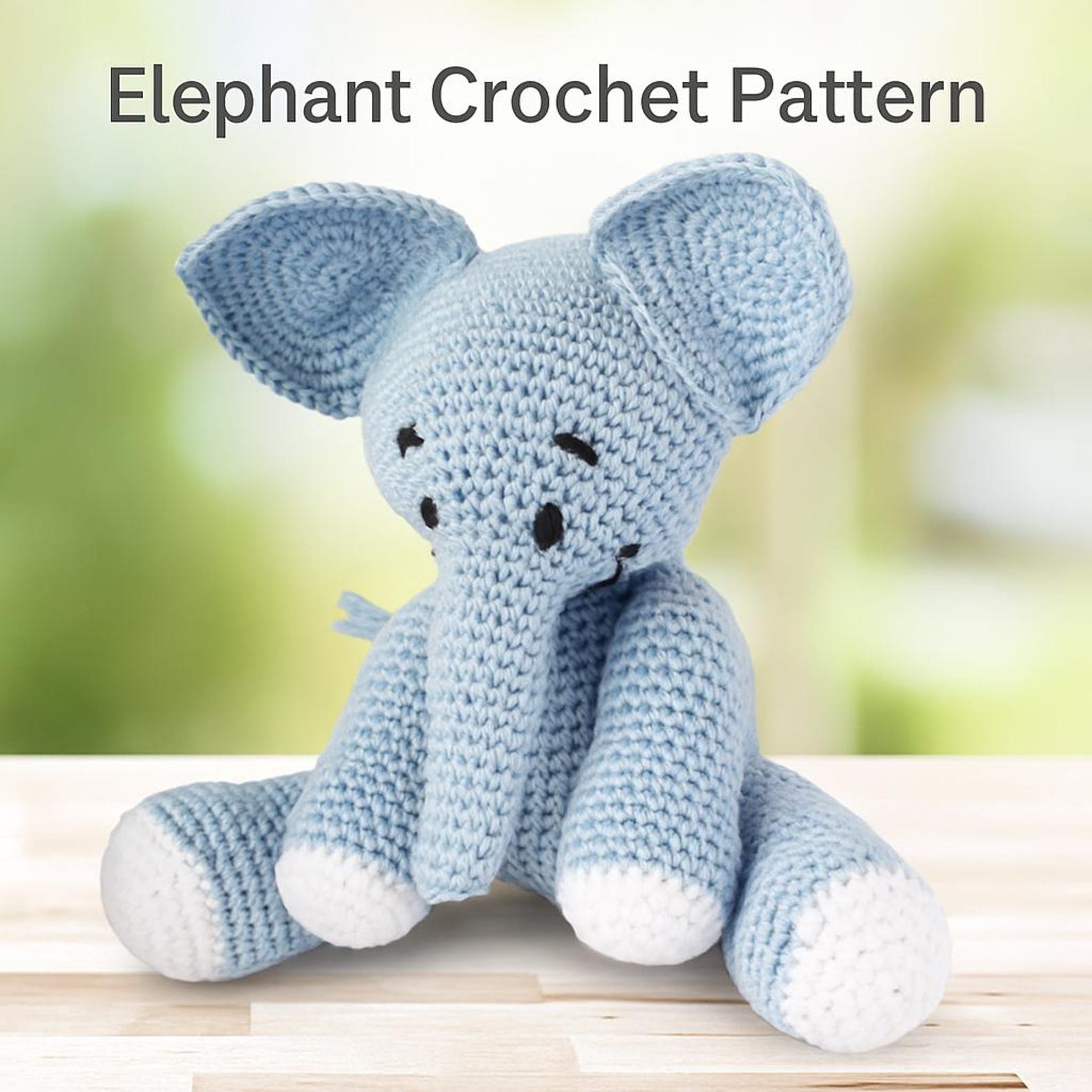 Elephant Crochet Pattern – Amigurumi PDF Tutorial for Beginners - Etsy