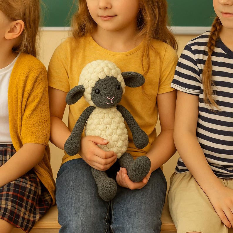 Bobble Sheep Crochet Pattern – Amigurumi Lamb PDF | Soft Plush Toy DIY ...