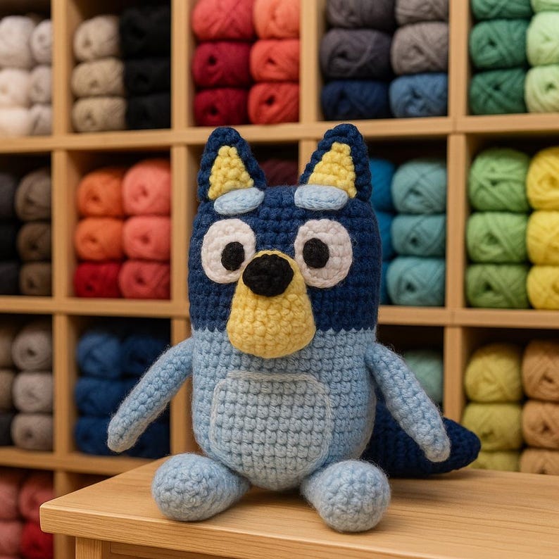 Bluey Crochet Pattern: Amigurumi PDF Download - Easy Plush Toy - Etsy
