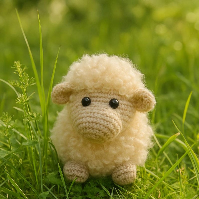Sheep Crochet Pattern – Amigurumi PDF Tutorial | Soft & Fluffy Toy ...