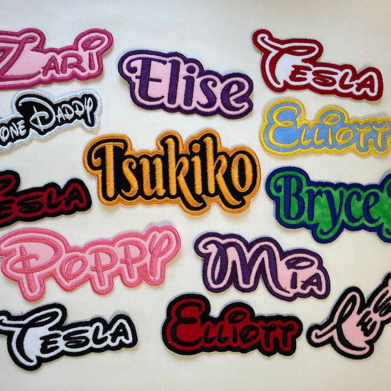 Custom Embroidered Name Patches - Etsy