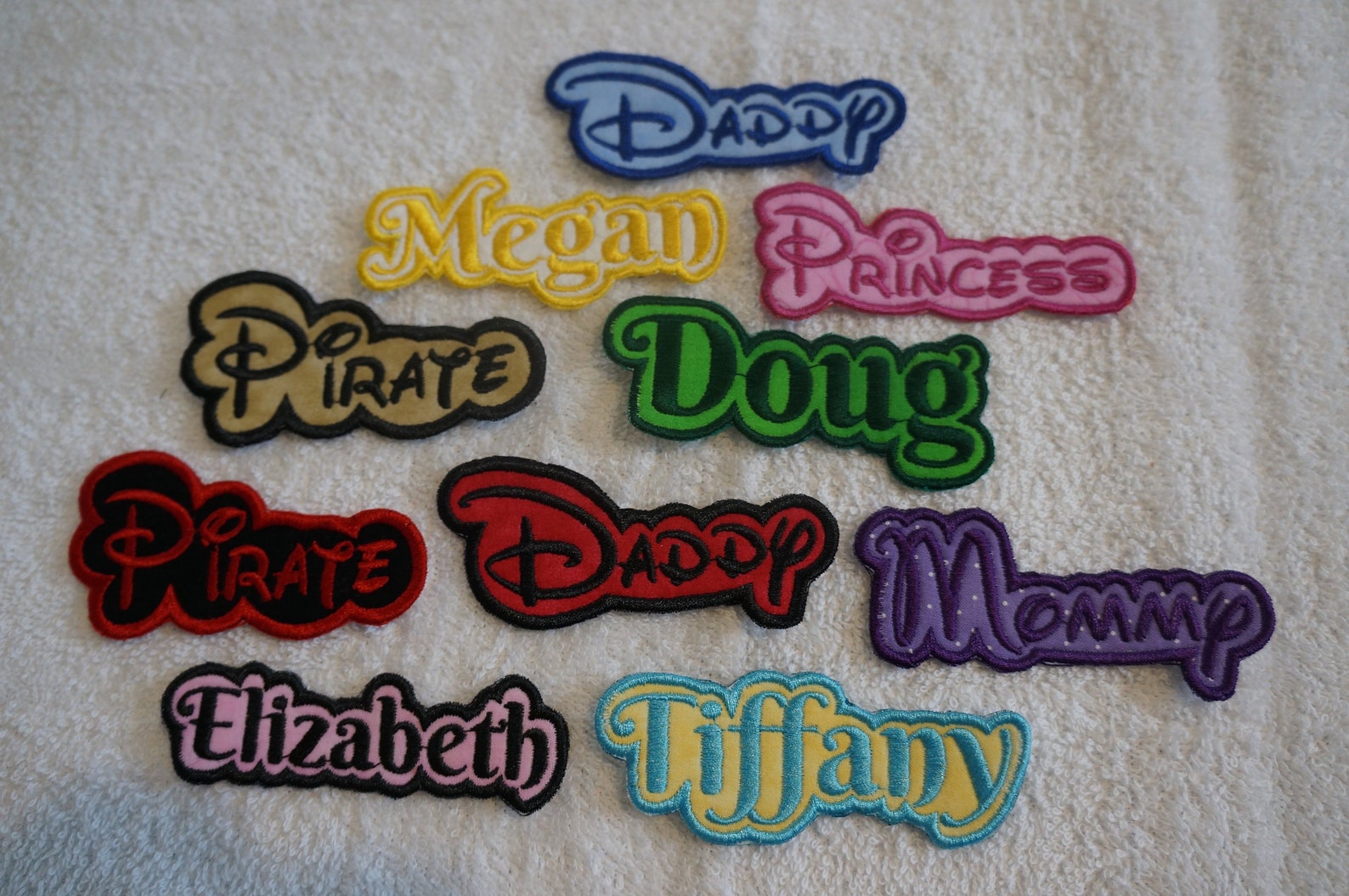 Custom Embroidered Name Patch Iron On | Etsy