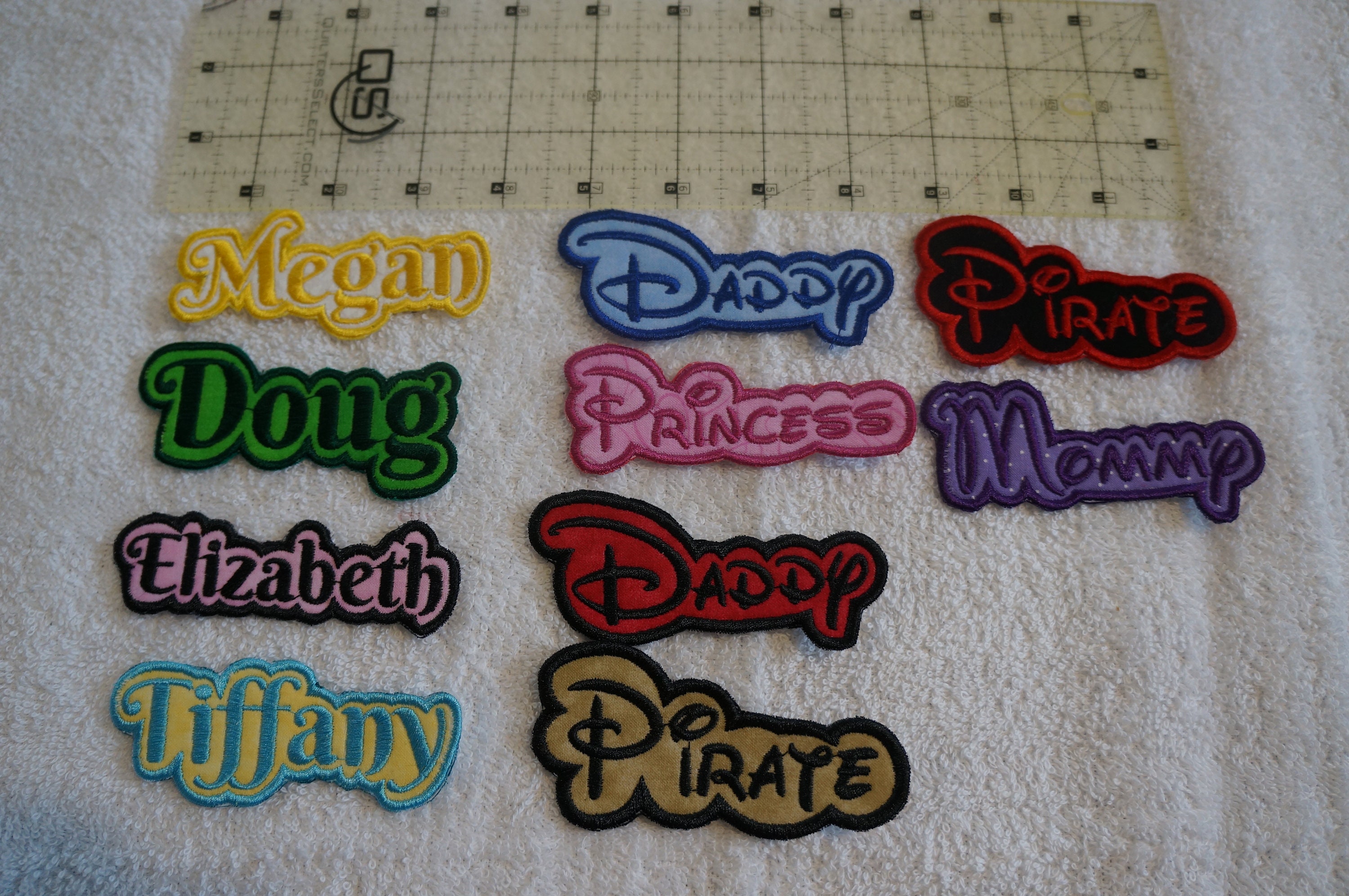 Custom Embroidered Name Patch Iron On | Etsy