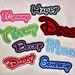 Custom Embroidered Name Patch - Iron On - Etsy
