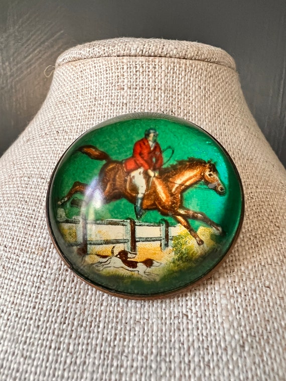 Antique 1800s Bridle Rosette Pin Brooch, Equine Jewel… - Gem