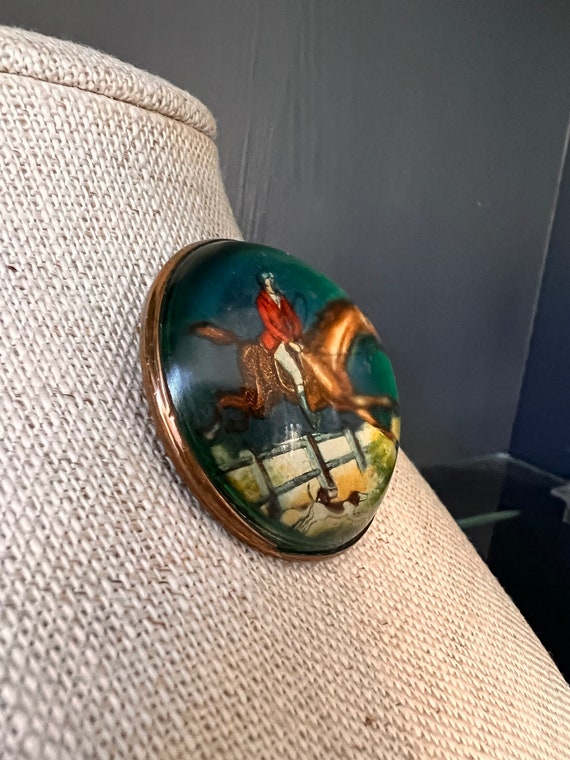 Antique 1800s Bridle Rosette Pin Brooch, Equine Jewel… - Gem