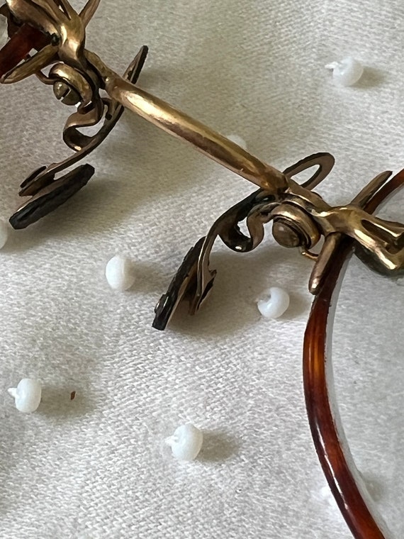 Antique Victorian Prince Nez Pinch Nose Eyeglasses, 1… - Gem