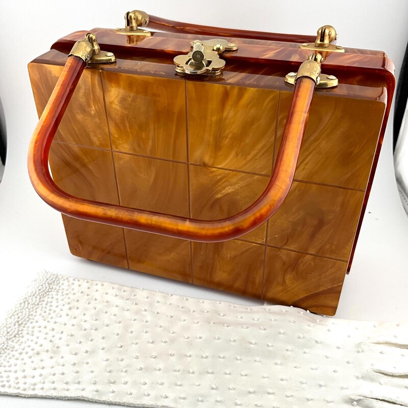 Vintage Box Purse - Etsy