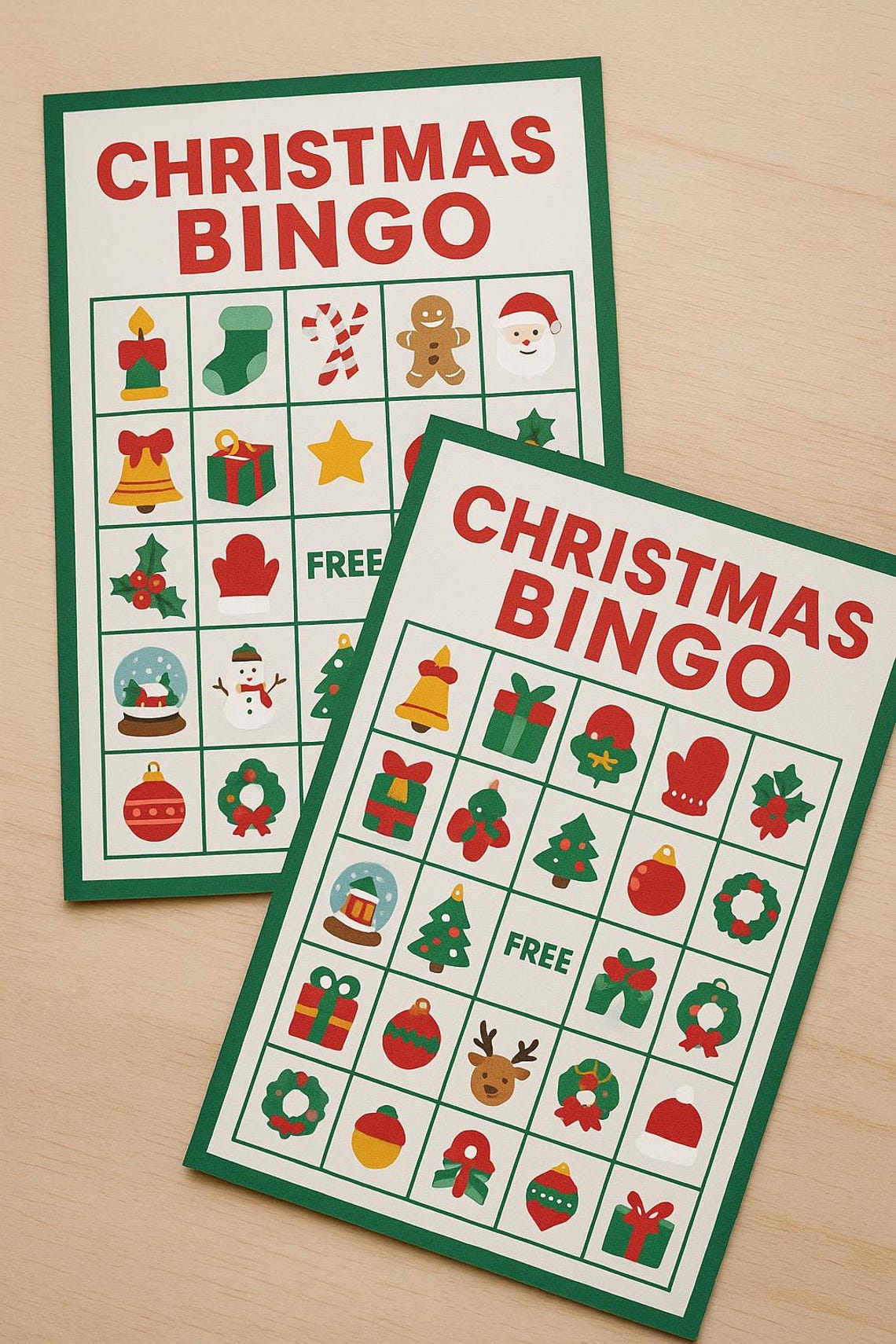 Printable Christmas Bingo Game | 30 Holiday Cards (instant Download) - Etsy