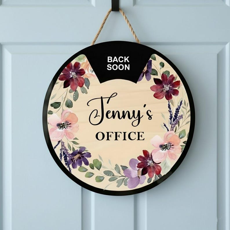 Custom Rotating Office Sign, Do Not Disturb Door Sign, Personalized ...