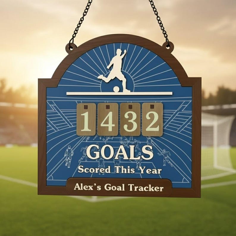 Personalized Points Score Tracker Sign, Soccer Goal Tracker Board ...