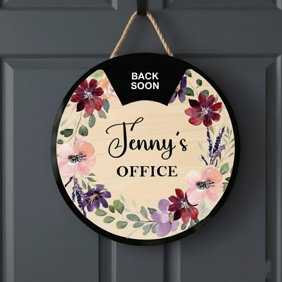Custom Rotating Office Sign, Do Not Disturb Door Sign, Personalized ...