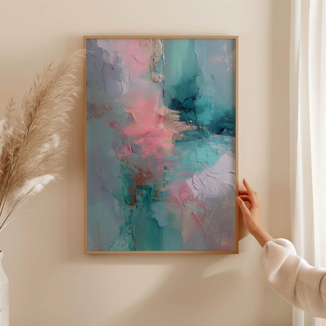 Abstract Art Poster – Pastel Colors Poster, Modern Wall Art Poster ...
