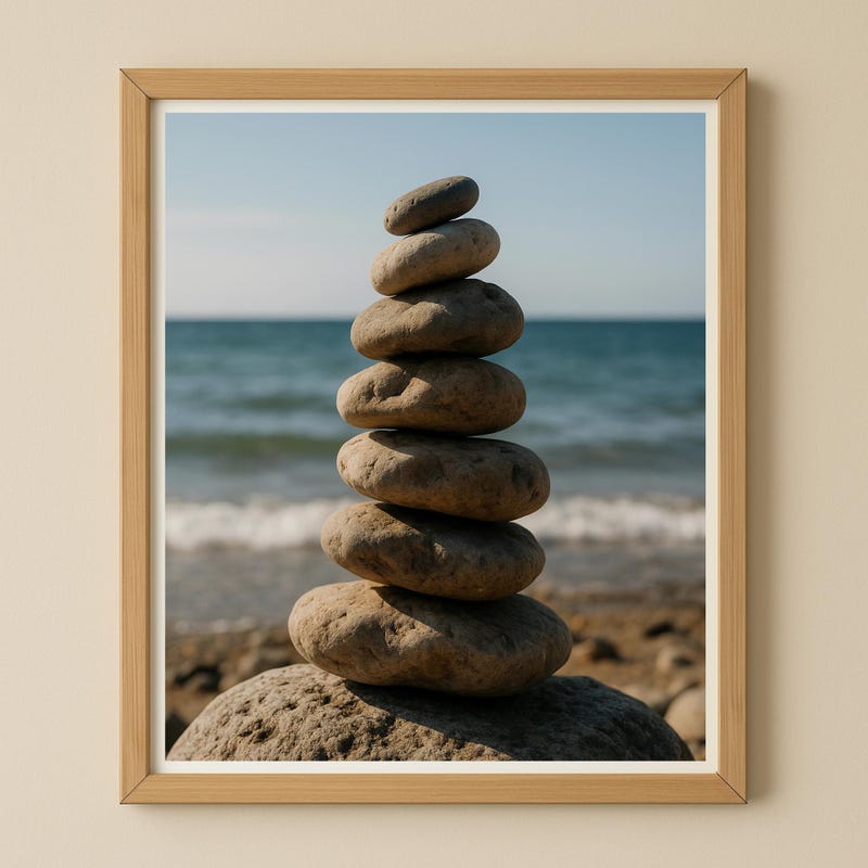 Stacked Beach Stones - Etsy