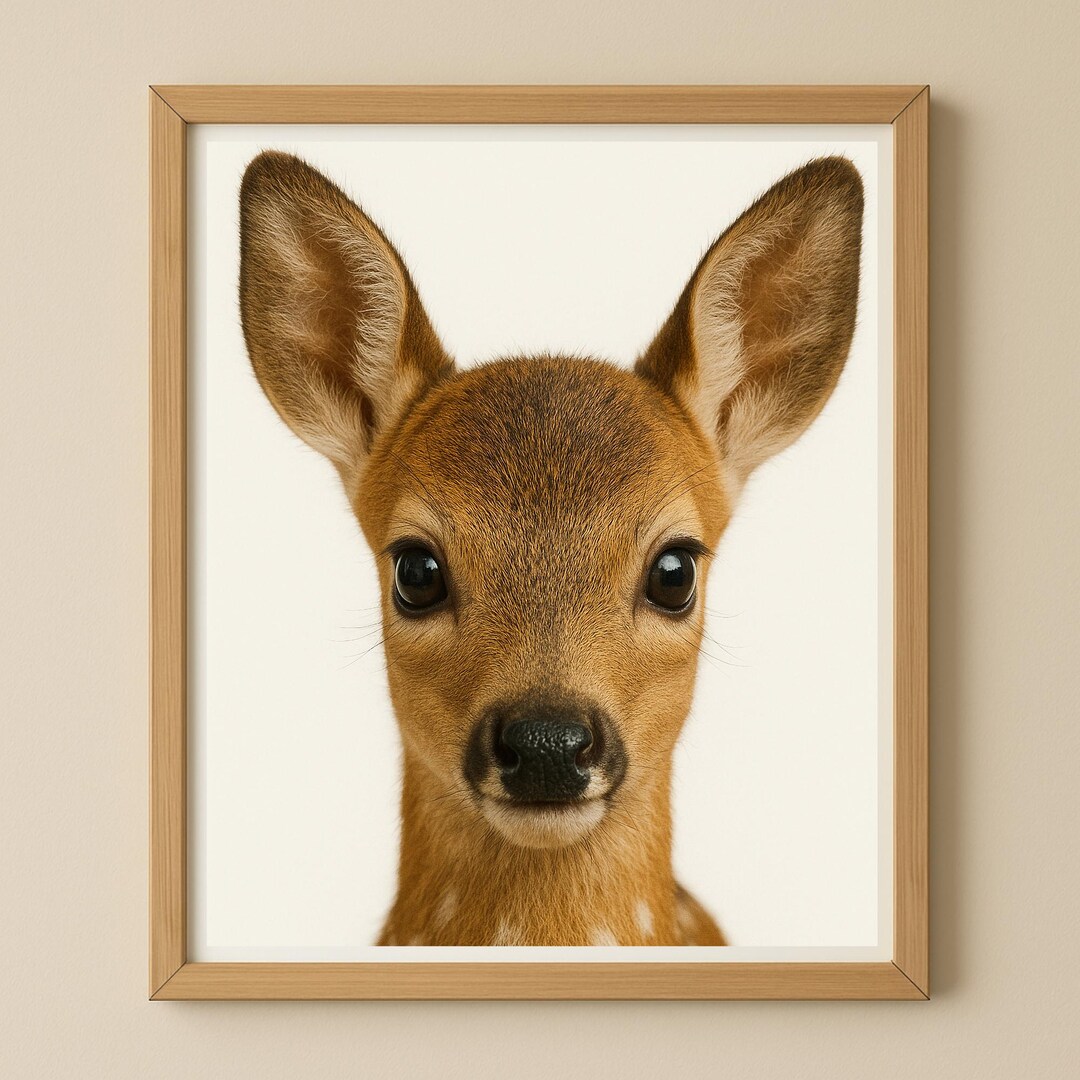 Fawn Poster – Digital Animal Art – A1 A2 A3 A4 A5 + Us-formats ...